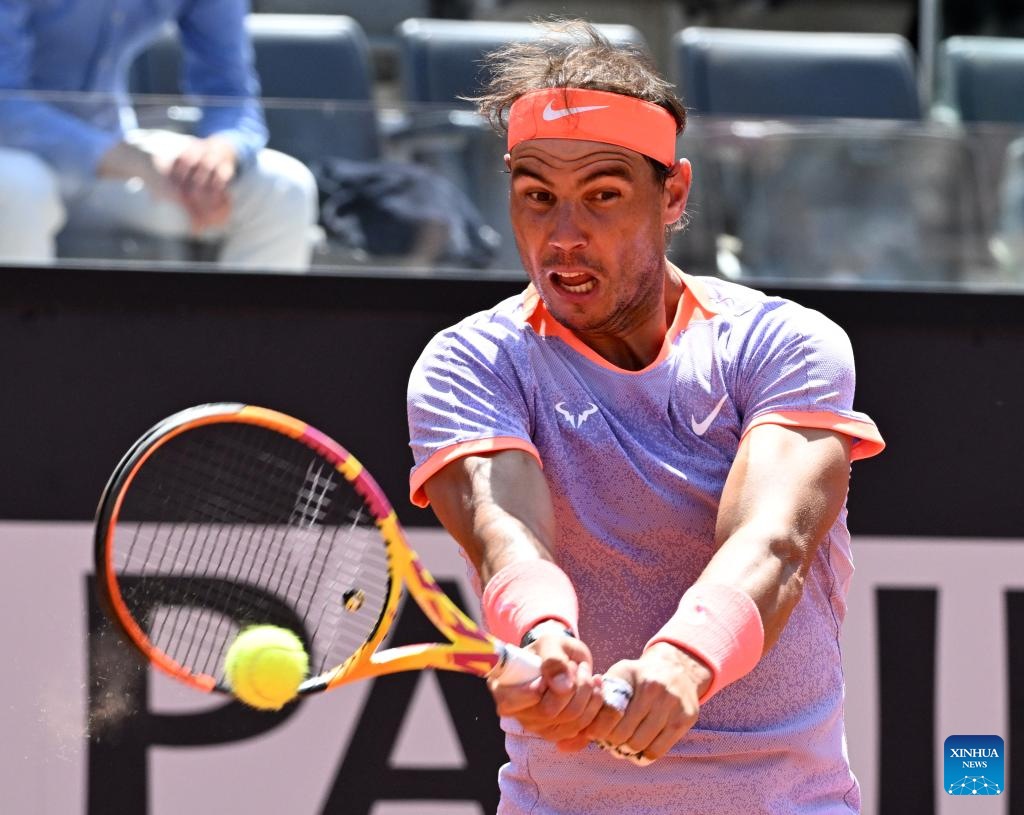 Highlights of Men's ATP Rome Open tennis tournament-Xinhua