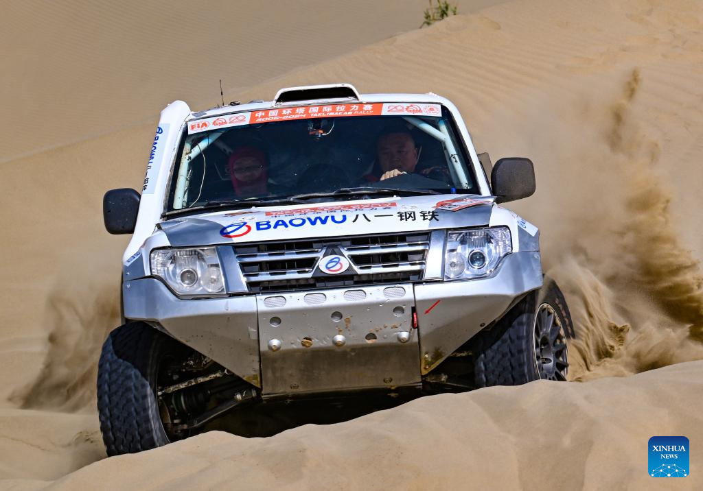 Taklimakan Rally's 2nd stage sees smooth finishes amid desert challenge ...