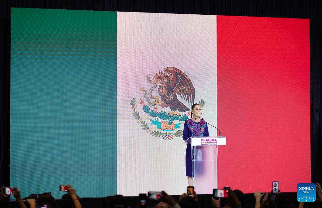 Claudia Sheinbaum declares victory in Mexico's presidential election-Xinhua