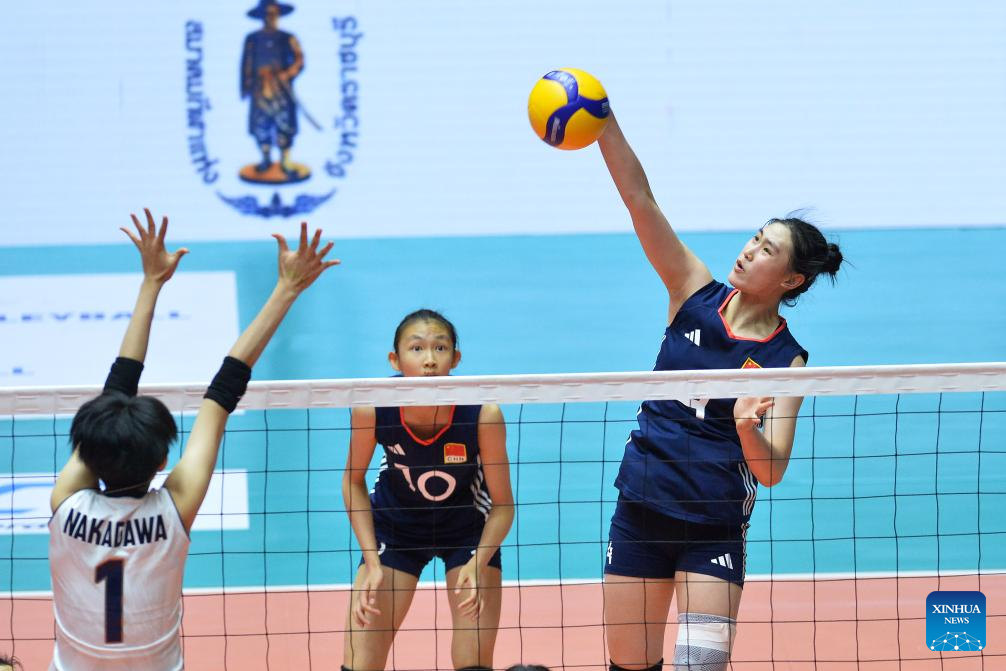 China sweeps Japan to win Asian Women's U18 Volleyball Championship-Xinhua