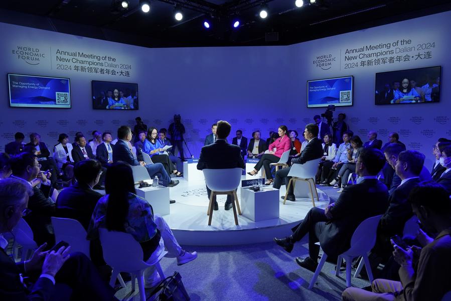 Focus | Delegates attend discussions during 2024 Summer Davos in NE ...