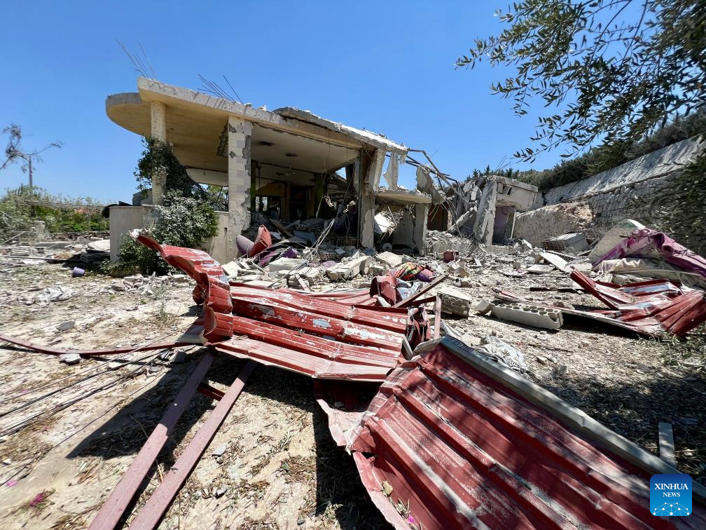 Aftermath of Israeli airstrike in Lebanon-Xinhua