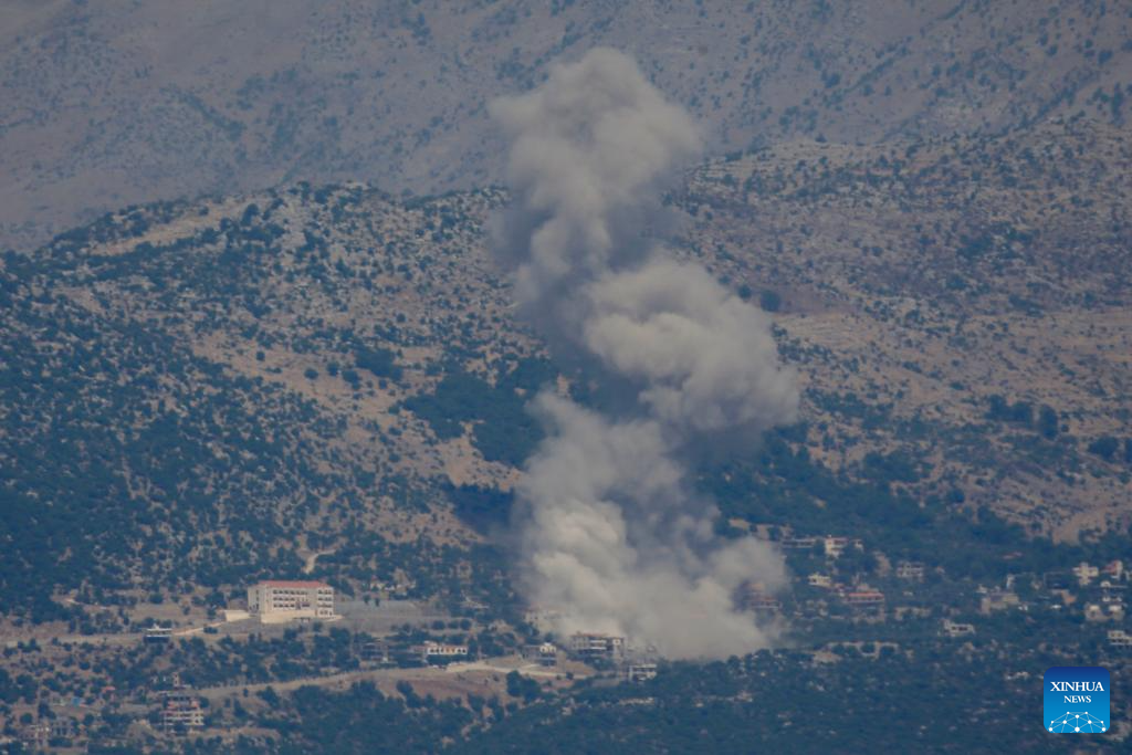 Aftermath of Israeli airstrike in Lebanon-Xinhua