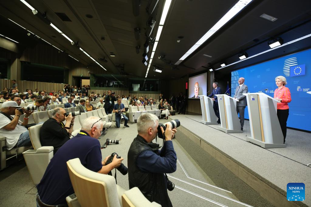 In pics: European Council summit in Brussels-Xinhua