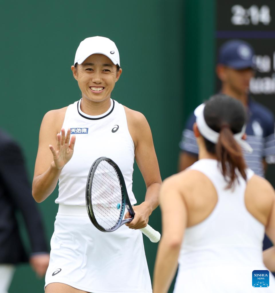 In pics: women's doubles 1st round match at Wimbledon-Xinhua
