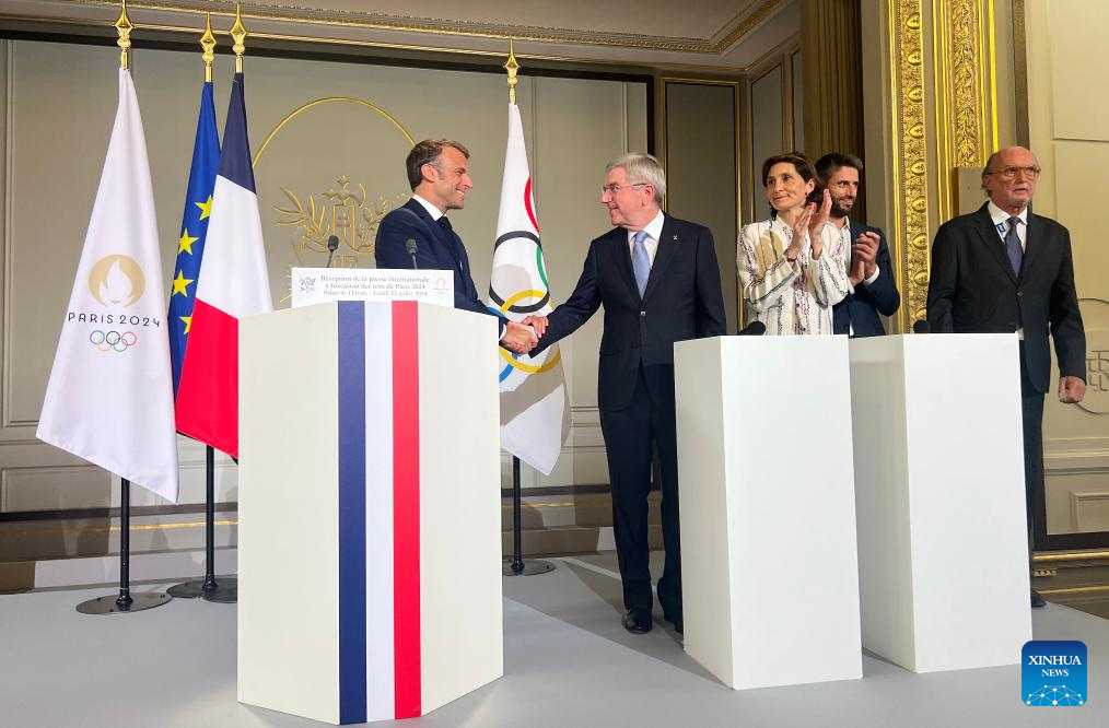 Reception for int'l journalists accredited for Paris 2024 held in Paris ...