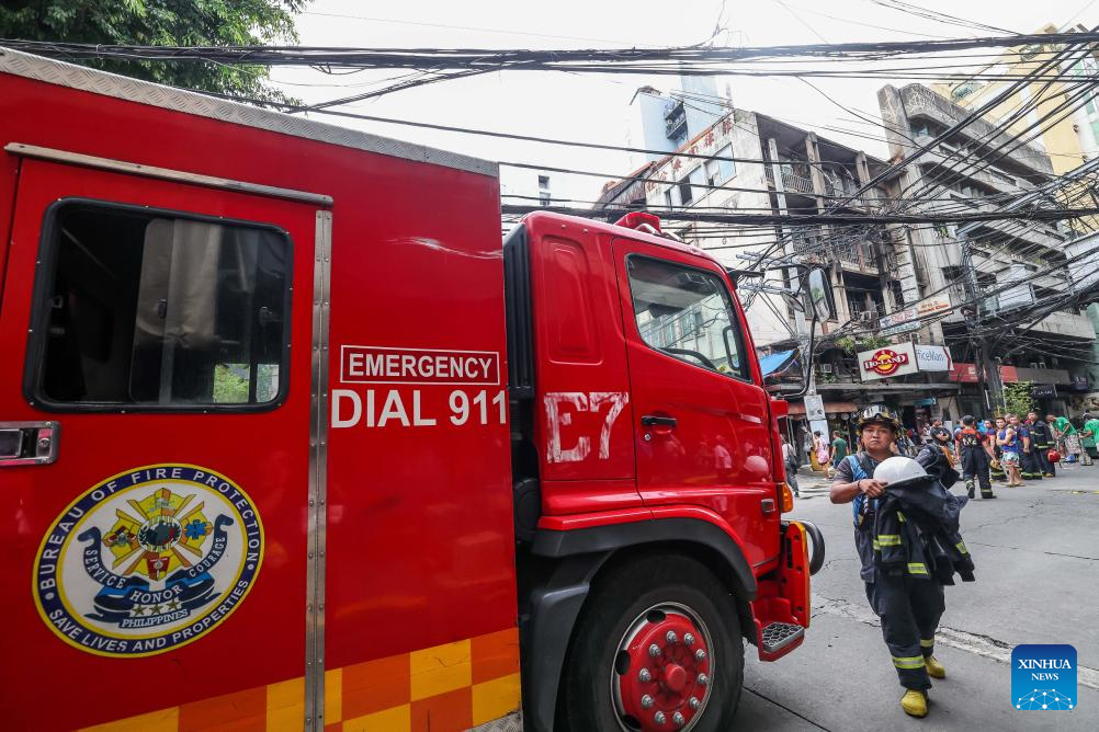 11 killed after fire hits building in Philippines' Manila-Xinhua