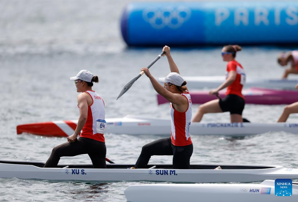 China's Xu/Sun win women's canoe double 500m gold at Paris Olympics-Xinhua