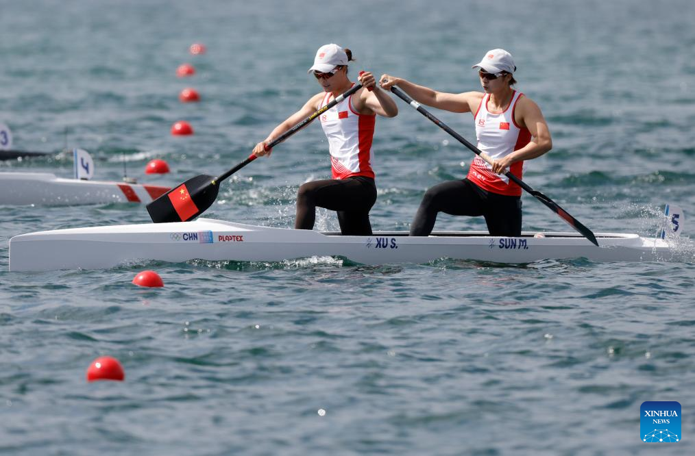 China's Xu/Sun win women's canoe double 500m gold at Paris Olympics-Xinhua