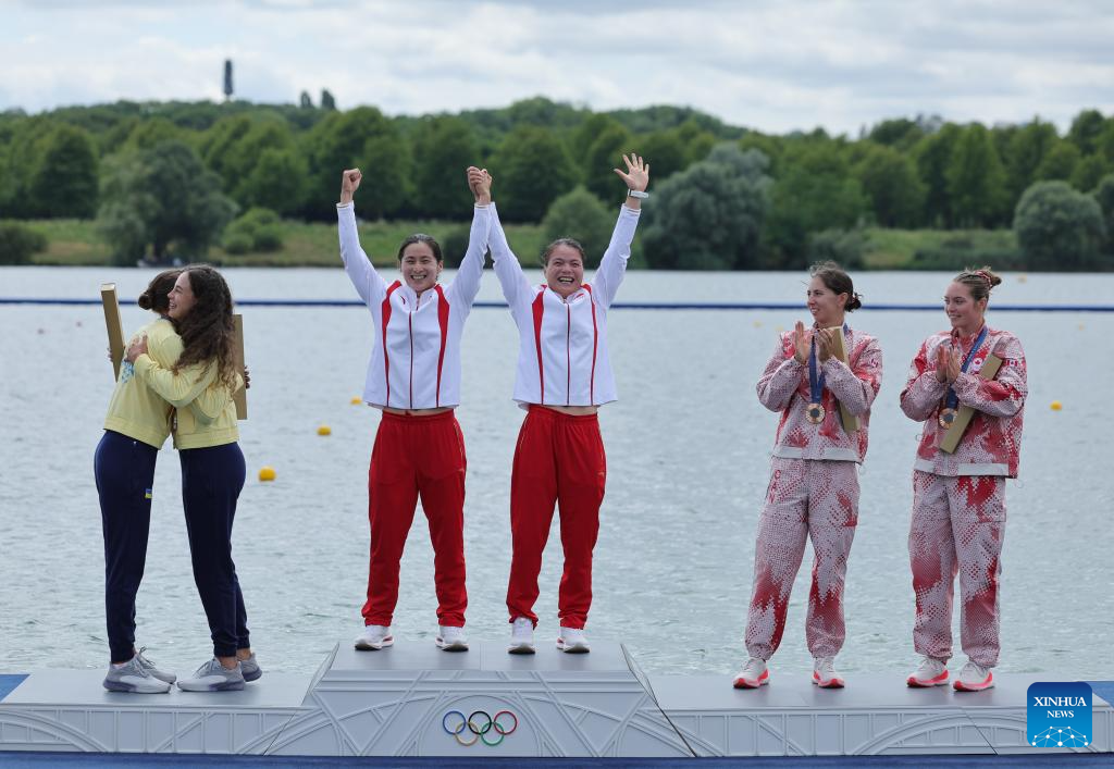 China's Xu/Sun win women's canoe double 500m gold at Paris Olympics-Xinhua