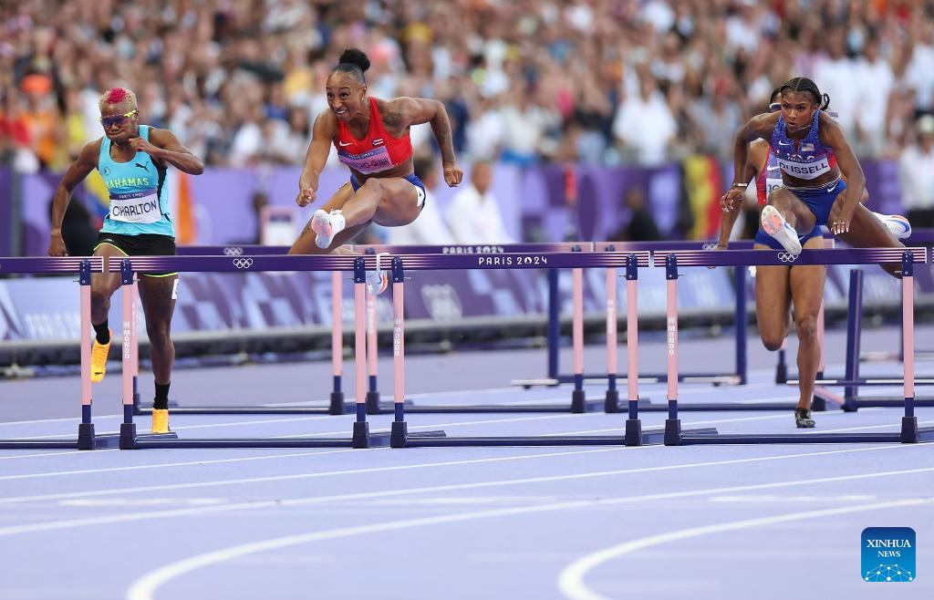 Olympics | Russell wins women's 100m hurdles gold at Paris Games-Xinhua