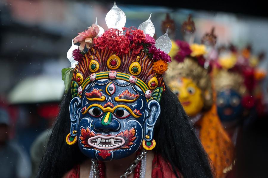 Asia Album: People in Nepal celebrate Khadga Jatra festival-Xinhua