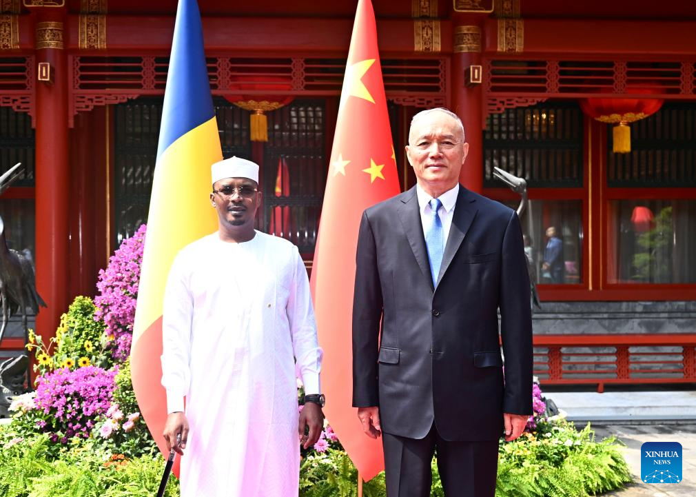 (FOCAC) Senior CPC official meets Chadian president-Xinhua