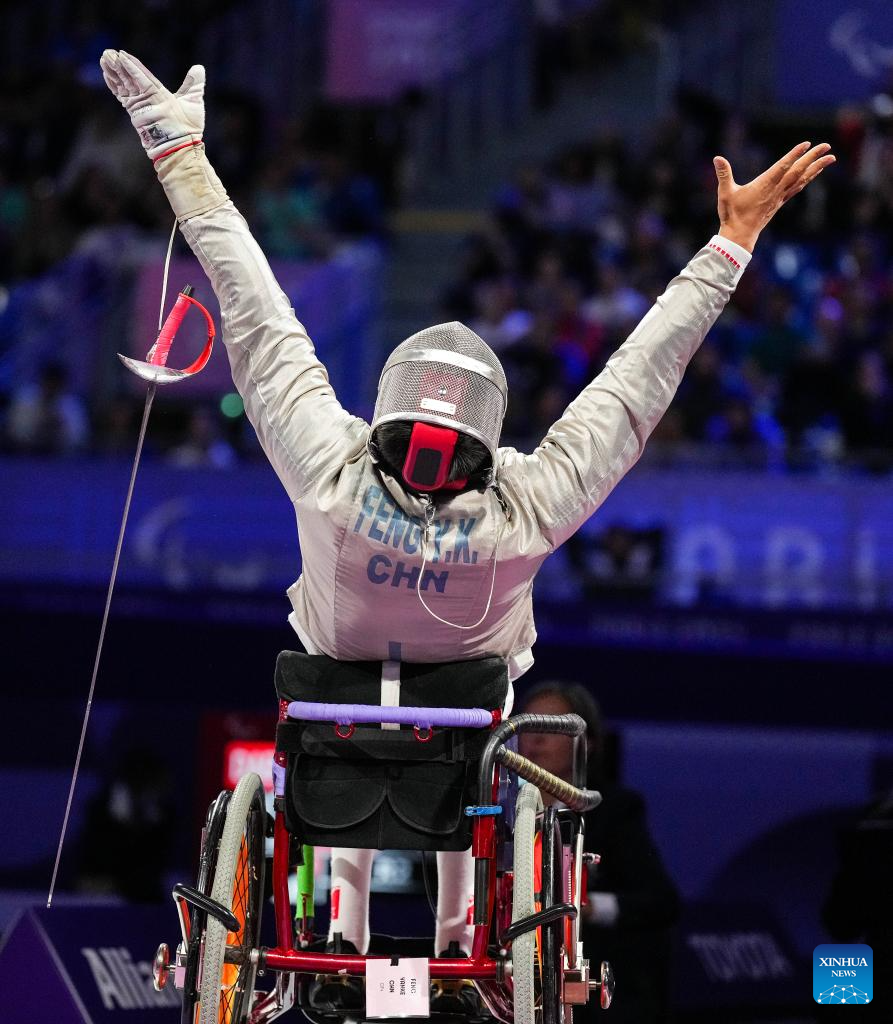 Highlights of wheelchair fencing events at Paralympics-Xinhua