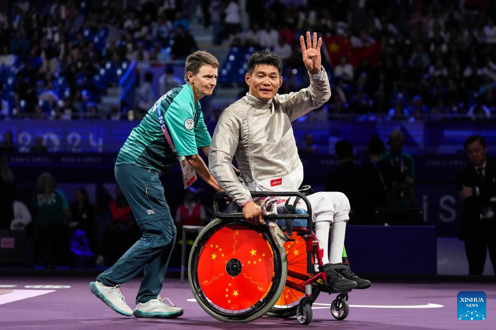 Highlights of wheelchair fencing events at Paralympics-Xinhua