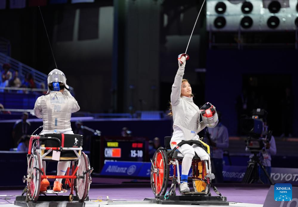 Highlights of wheelchair fencing events at Paralympics-Xinhua