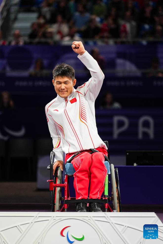 Highlights of wheelchair fencing events at Paralympics-Xinhua