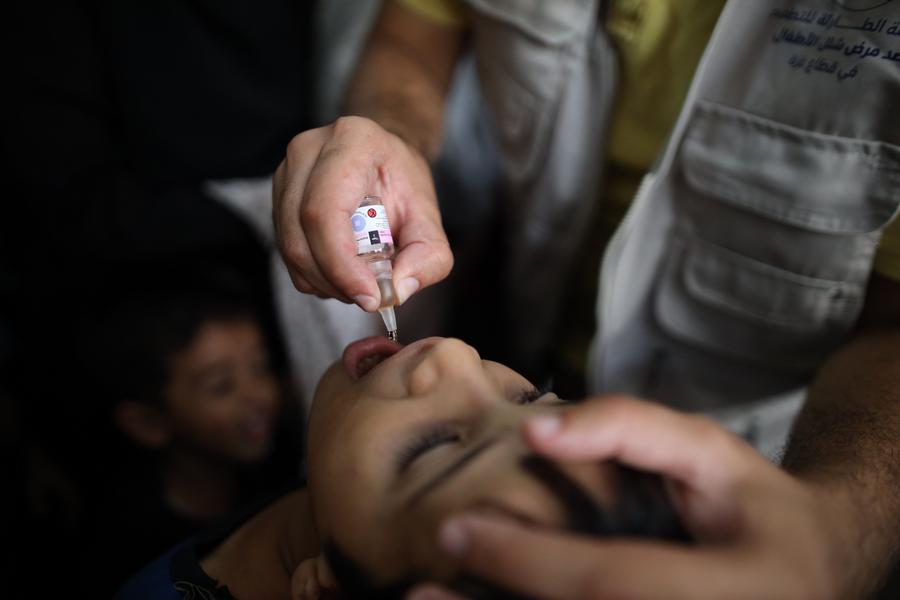 First phase of Gaza anti-polio campaign reaches 187,000 children: UN-Xinhua
