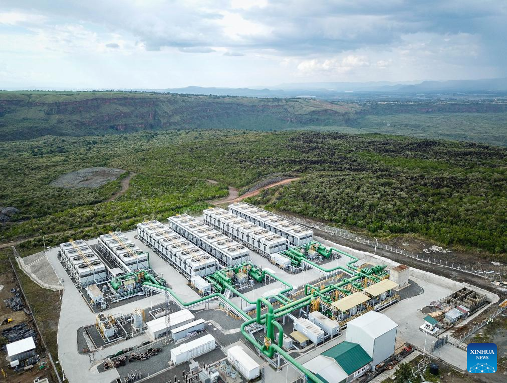 Chinese-built geothermal power plant boosts Kenya's clean energy switch-Xinhua