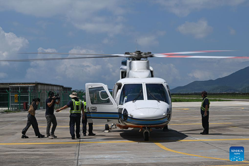 1st helicopter route from Sanya to Zhanjiang makes inaugural flight ...
