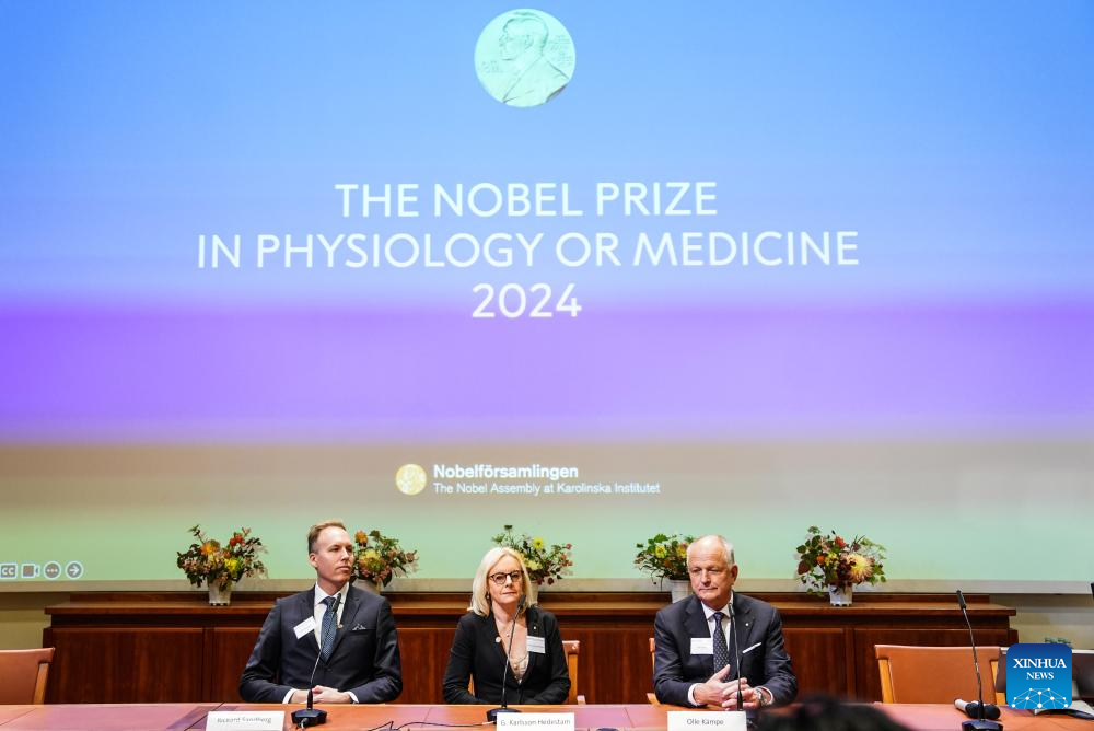 2024 Nobel Prize in Medicine honors 2 scientists for discovering mircoRNA-Xinhua
