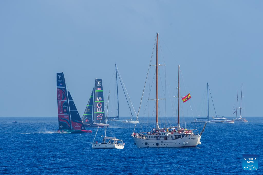 Highlights of race six at 37th America's Cup -Xinhua