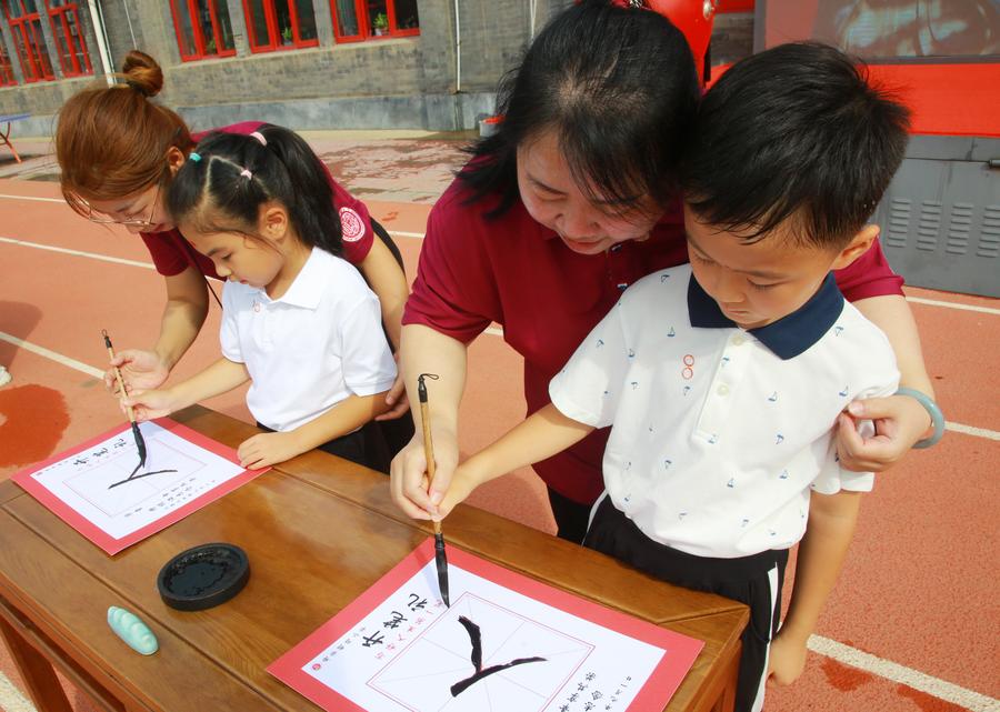 China strengthens standard Chinese handwriting education-Xinhua