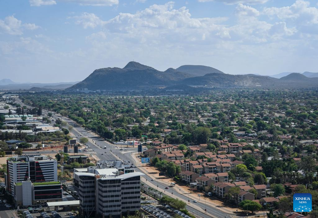 View of Gaborone, Botswana-Xinhua