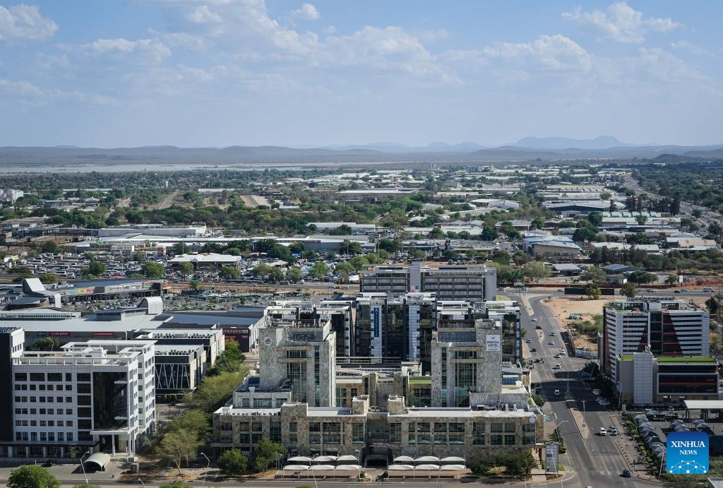 View of Gaborone, Botswana-Xinhua