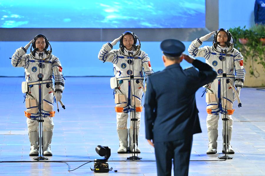 Shenzhou-19 astronauts celebrate 25th anniversary of Shenzhou-1 launch ...