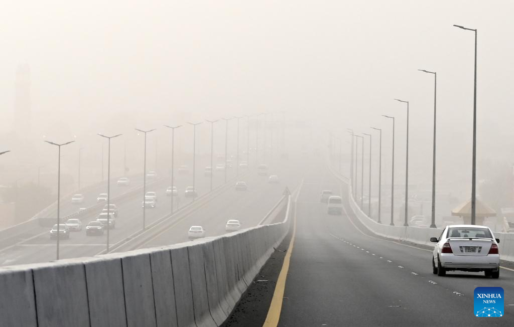 In pics: dust storm in Kuwait City-Xinhua