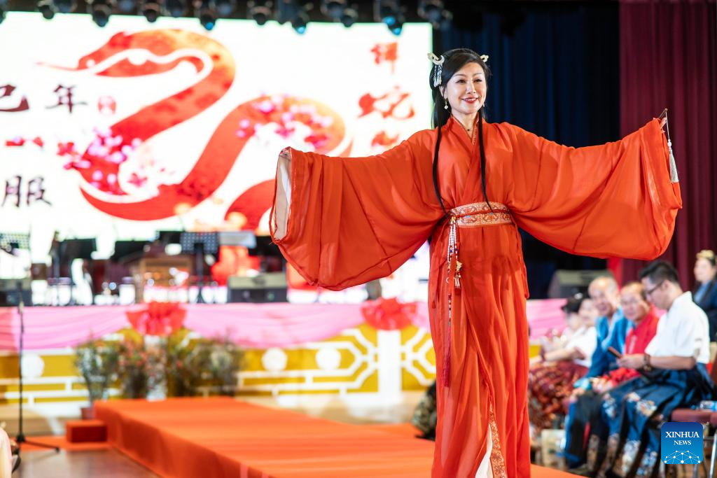 Hanfu-themed gathering in celebration of Chinese Lunar New Year held in ...
