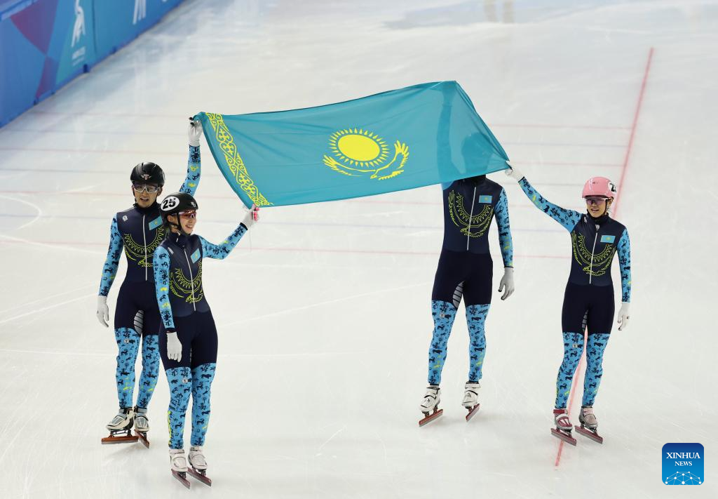 S. Korea wins opening gold at Harbin Asian Winter Games in short track speed skating mixed 2 ...