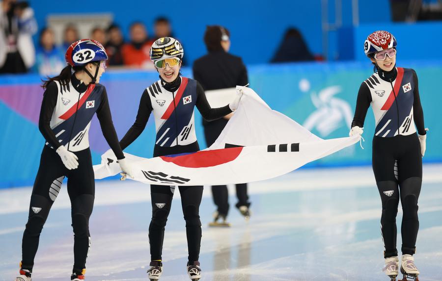 China's Lin triumphs in short track men's 500m amid thrills at Asian ...