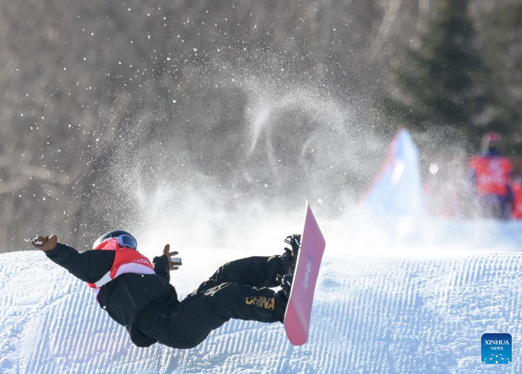 China's Xiong Shirui wins women's snowboard big air at Asian Winter ...