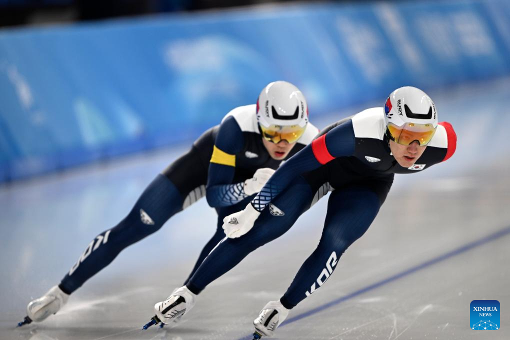 China wins speed skating men's team sprint at Harbin Asian Winter Games ...
