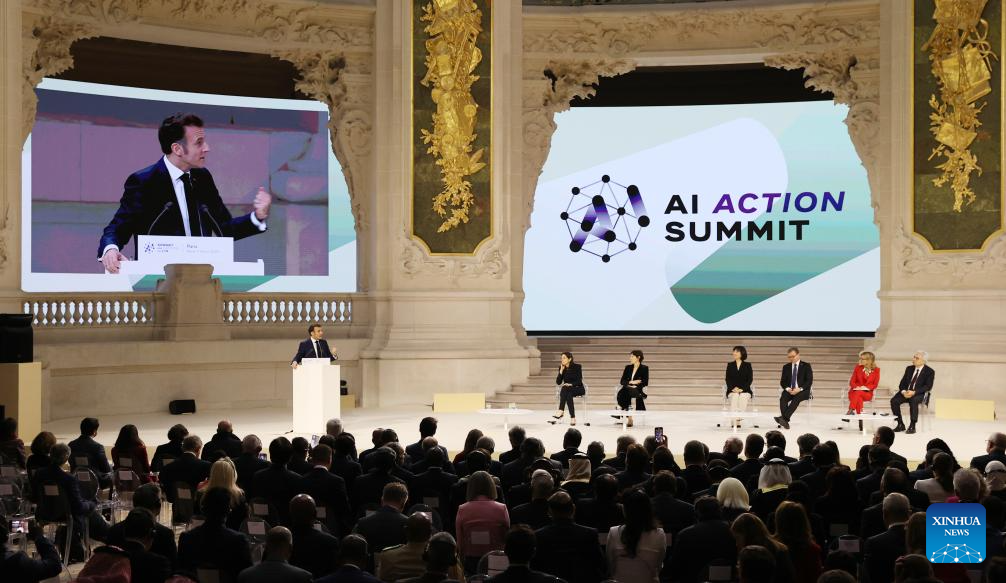 In pics: plenary session at AI Action Summit in Paris-Xinhua