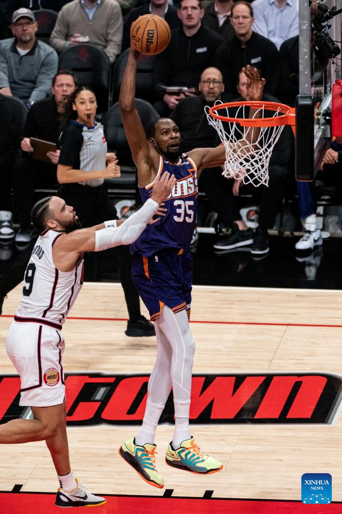 NBA: Houston Rockets vs. Phoenix Suns-Xinhua