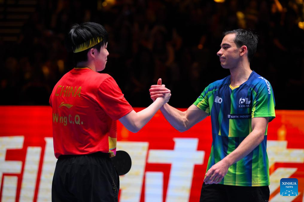ITTF World Cup men's singles semifinal match: Wang Chuqin vs. Hugo ...