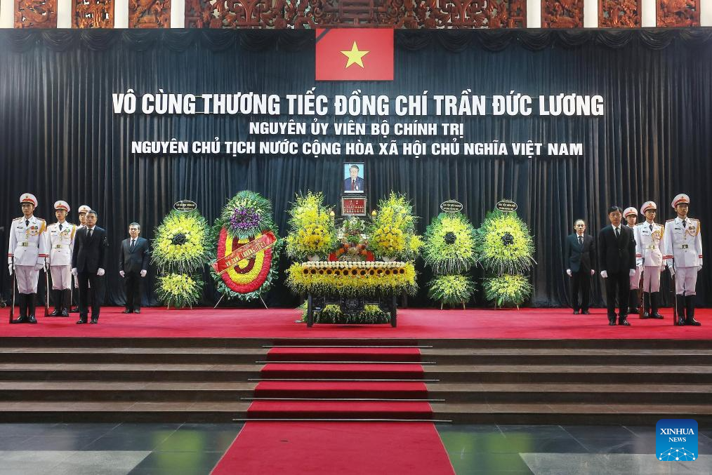 Vietnam holds national mourning for former President Tran Duc Luong-Xinhua