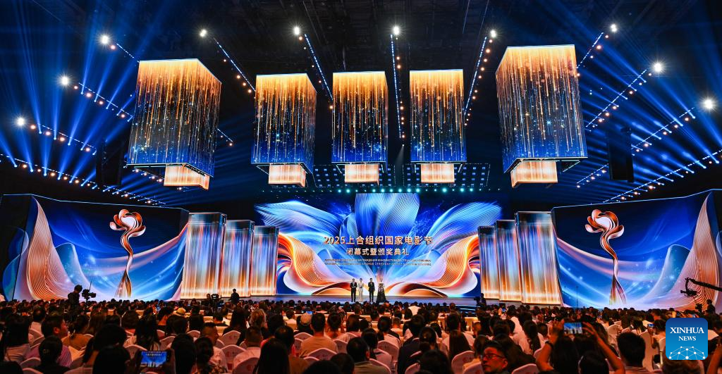 Closing ceremony of 2025 SCO Film Festival held in SW China-Xinhua