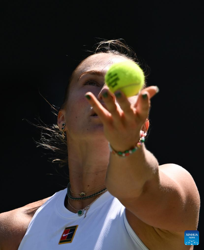 Wimbledon women's singles semifinal: Aryna Sabalenka vs. Amanda Anisimova-Xinhua