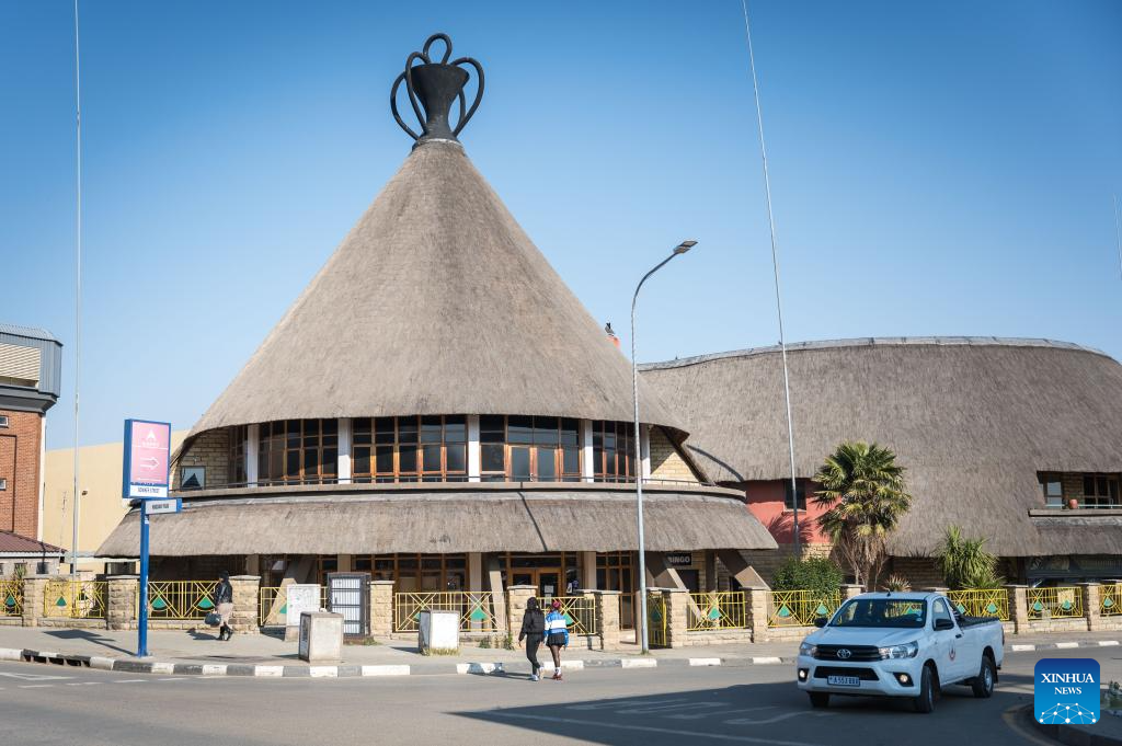 City view of Maseru, Lesotho-Xinhua