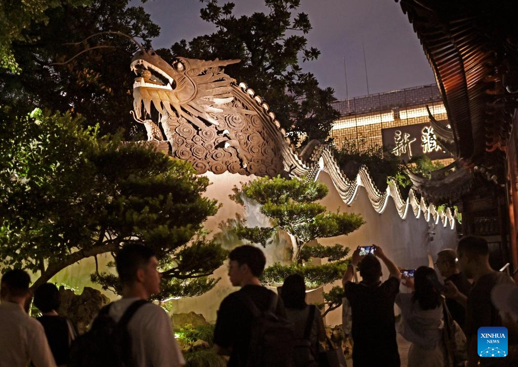Yuyuan Garden in Shanghai begins offering night tours-Xinhua