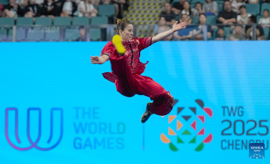 Highlights of Wushu event at World Games 2025-Xinhua
