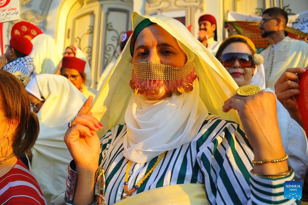 Celebration of annual National Women's Day held in Tunis, Tunisia-Xinhua
