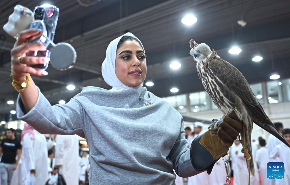 In pics: Kuwait falcons exhibition-Xinhua