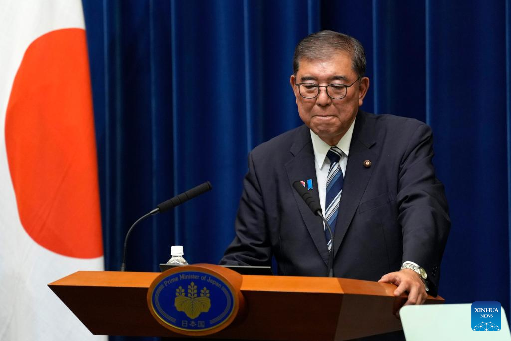 Japanese PM Ishiba announces resignation as LDP head-Xinhua
