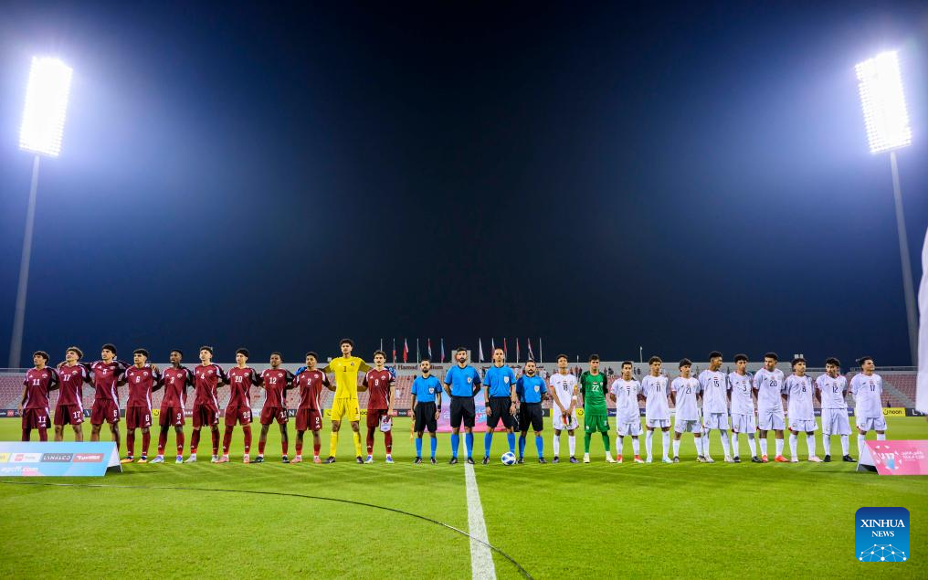 AGCFF U-17 Gulf Cup Qatar 2025 Group B football match: Qatar vs. Yemen ...