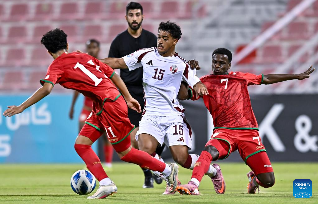 AGCFF U-17 Gulf Cup Qatar 2025: Oman vs. Qatar-Xinhua